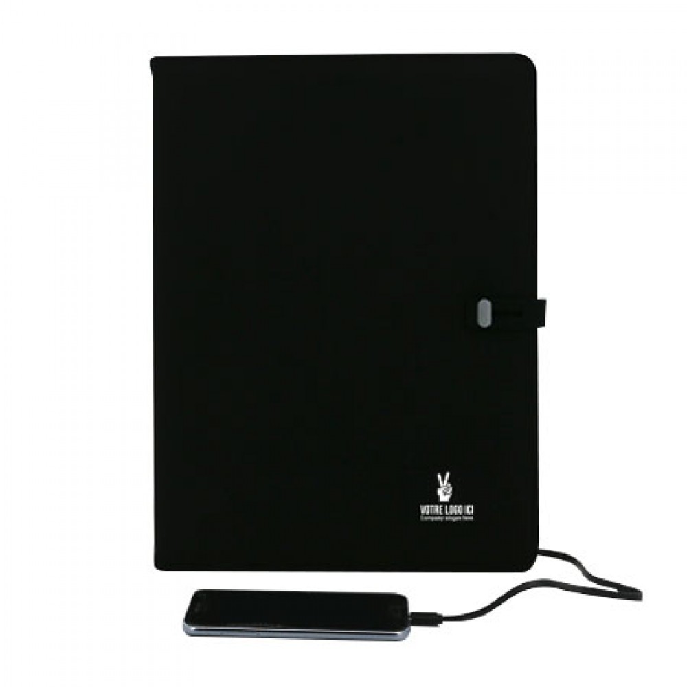 Bloc Note EN SIMILI CUIR AVEC POWERBANK